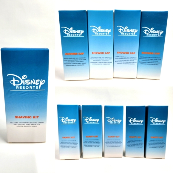 Disney | Bath | New Disney Resorts Shaving Kit 5 Vanity Kits 4 Shower ...